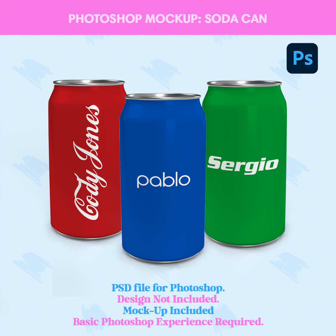 Mockup - Soda Can Label – Lace Designs Studio