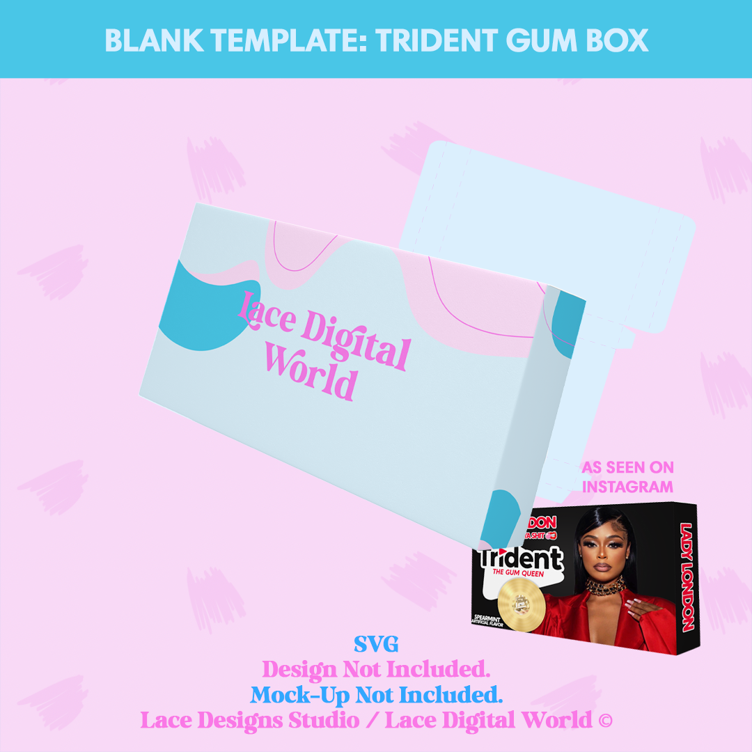 Template - Trident Gum Box – Lace Designs Studio