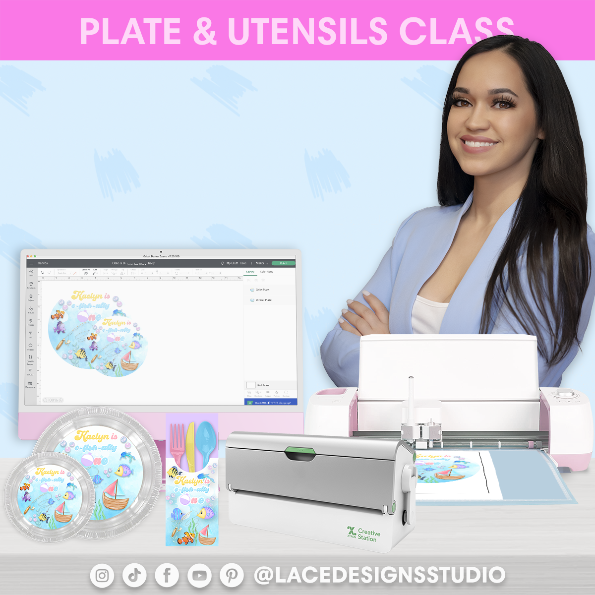 Online Class: Plates & Utensils – Lace Designs Studio