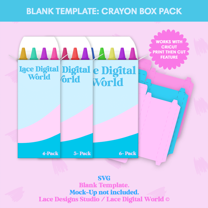 Template - Crayon Box Pack – Lace Designs Studio