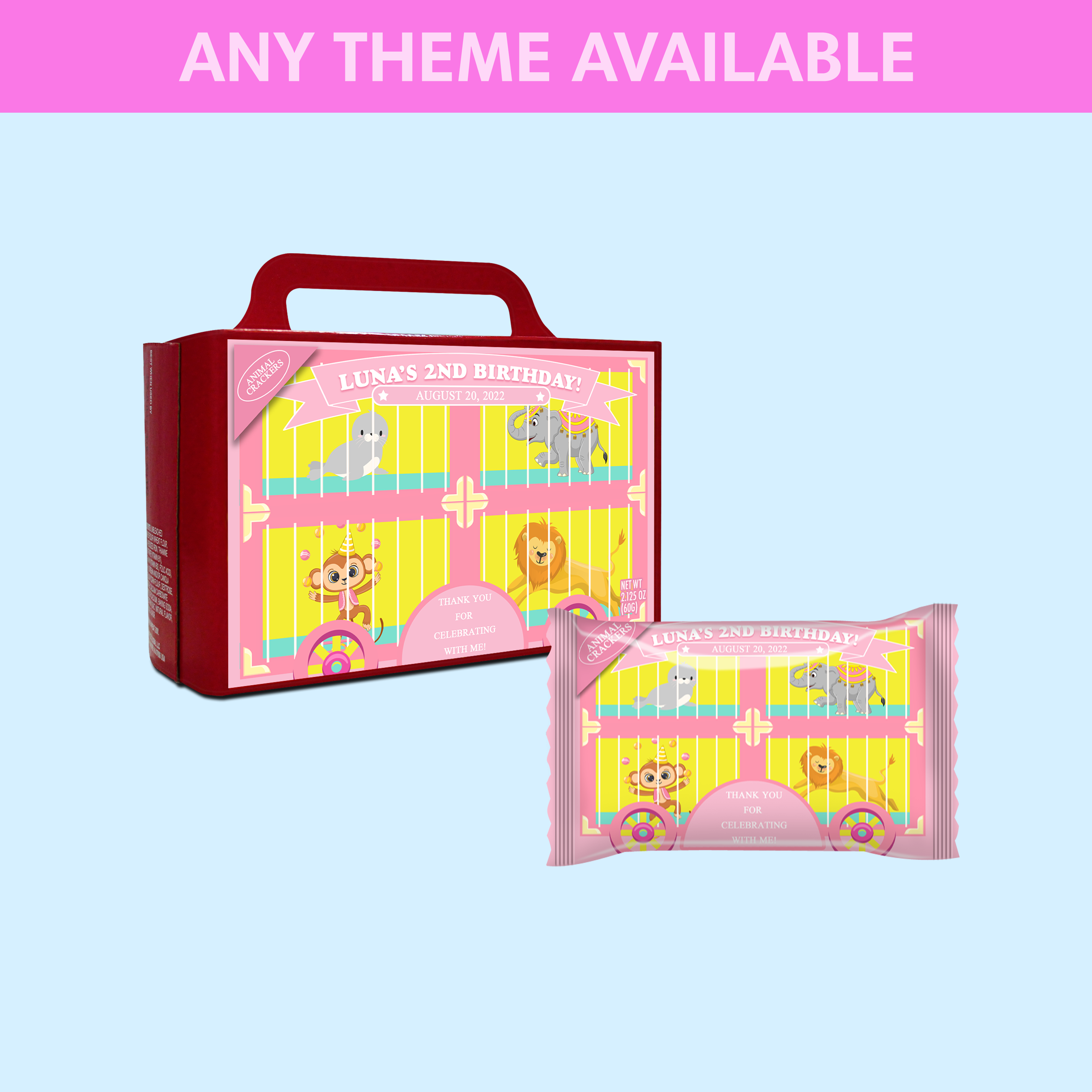 Custom Animal Circus Crackers – Lace Designs Studio